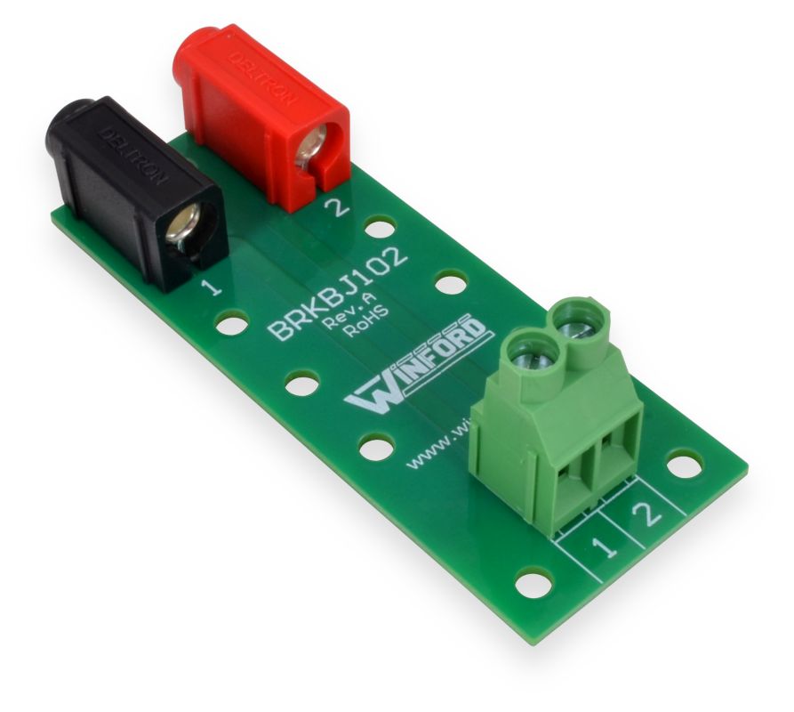 Banana Jack Breakout Board, 2 Positions - Winford Engineering