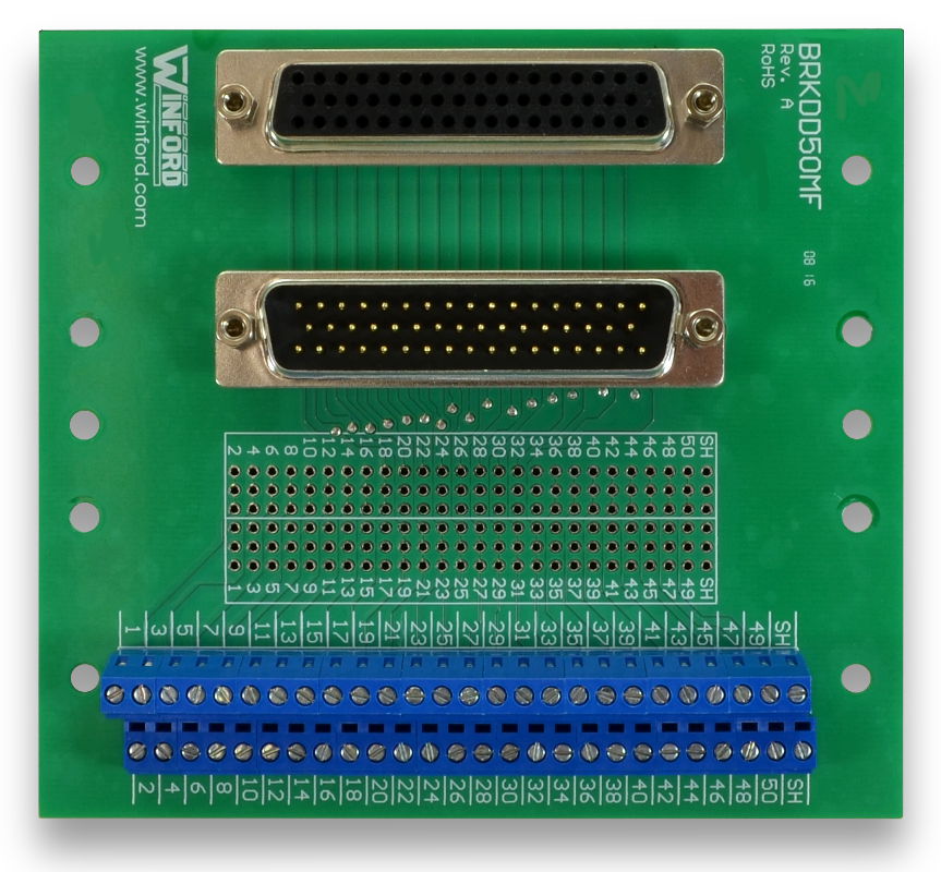 DB50 Dual Breakout Board - Winford Engineering