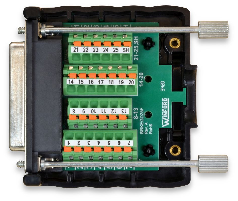 DB25 Breakout Board with Case - Winford Engineering