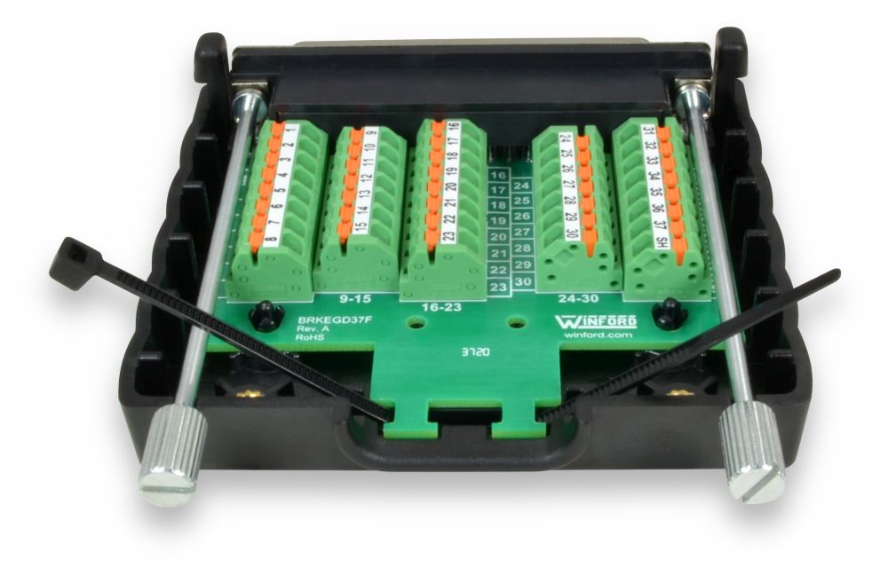 DB37 Breakout Board With Case Winford Engineering db37-breakout-board-with-case-winford-engineering