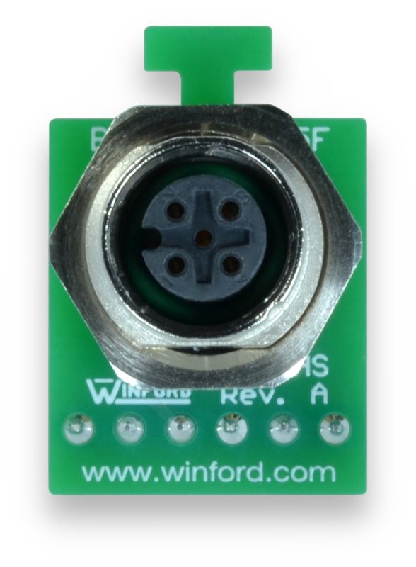 M12 5-Pin Panel Mount Breakout Boards - Winford Engineering