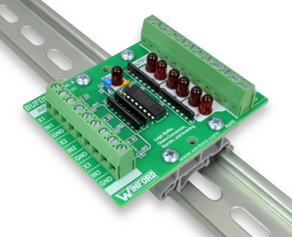 Down-Conversion: 3 Channels, Non-Inverting and Inverting - Winford Engineering