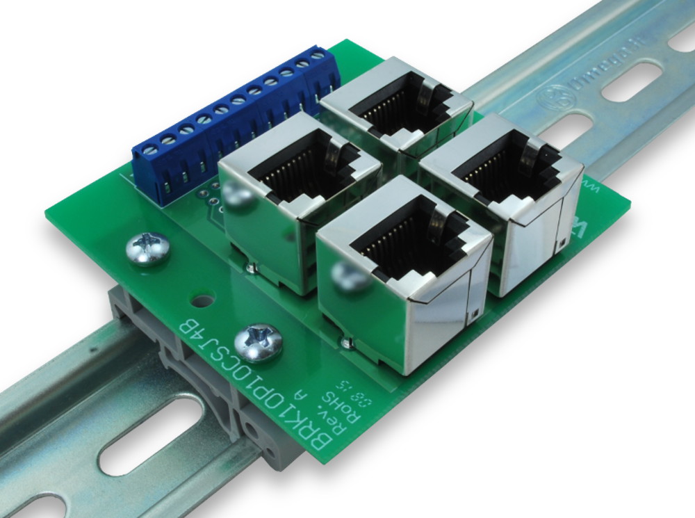 RJ50 10P10C Modular Jack Breakout/Buss Board with Screw Terminals ...