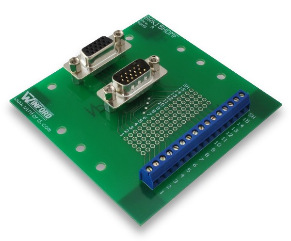 DB15HD (High Density) Dual Breakout Board - Winford Engineering