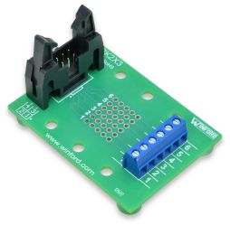 2x3 0.1" Header (6 Pin IDC Breakout Board with Screw Terminals ...