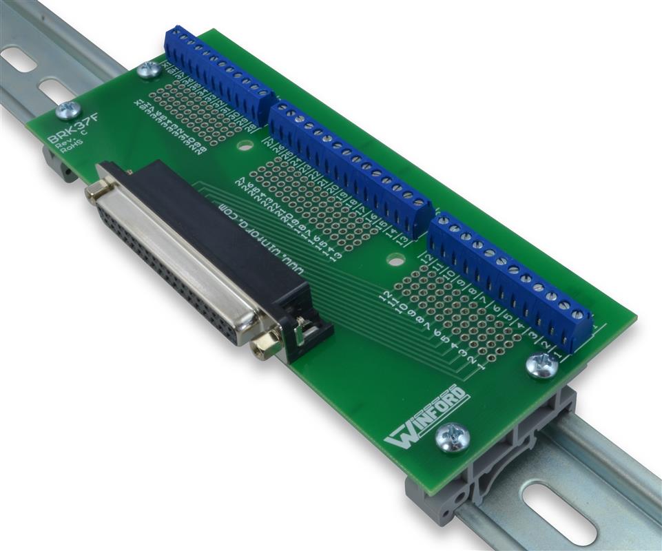 DB37 Breakout Board with Screw Terminals - Winford Engineering