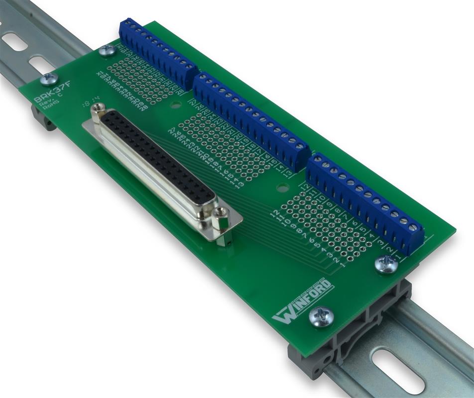 DB37 Breakout Board with Screw Terminals - Winford Engineering