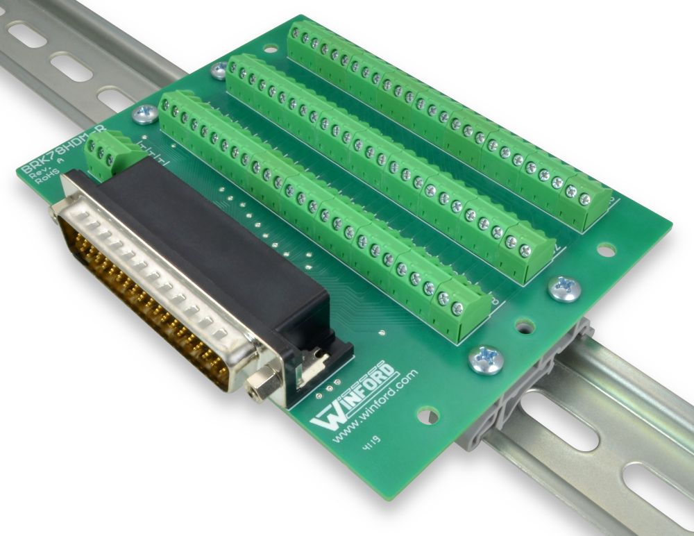 DB78HD Breakout Board with Screw Terminals - Winford Engineering