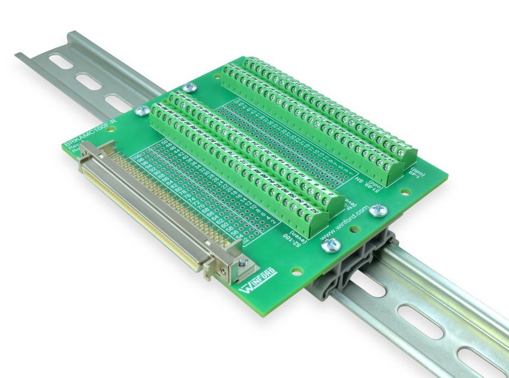 MDR 100-Pin Breakout Board with Screw Terminals - Winford Engineering