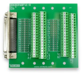 Half-Pitch DSUB 68-Pin Breakout Board with Screw Terminals - Winford ...