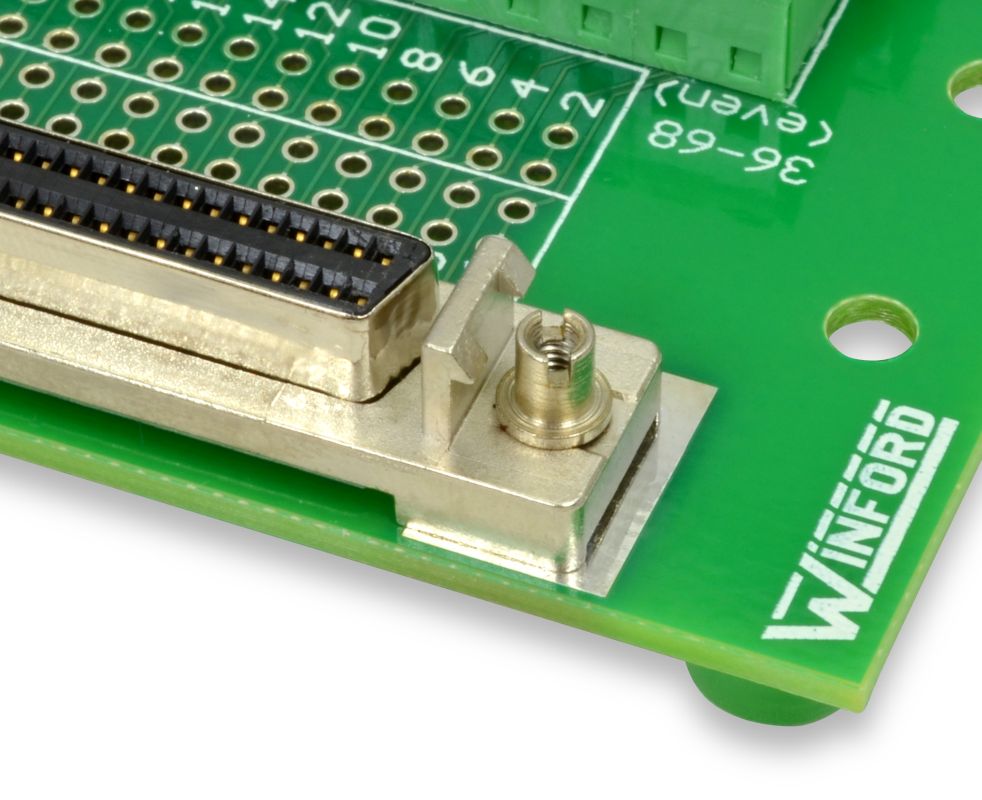 Half-Pitch DSUB 68-Pin Breakout Board with Screw Terminals - Winford ...
