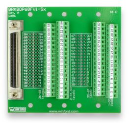 Half-Pitch DSUB 68-Pin Breakout Board with Screw Terminals - Winford ...