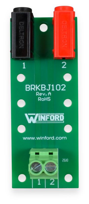 Banana Jack Breakout Board, 2 Positions - Winford Engineering