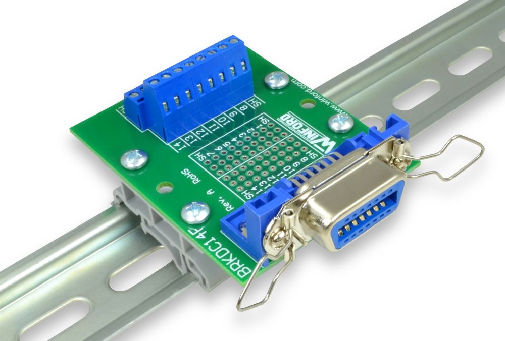 Centronics 14-Pin Breakout Board with Screw Terminals - Winford Engineering