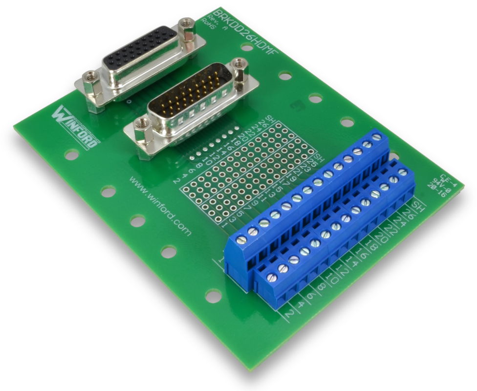 DB26HD Dual Breakout Board - Winford Engineering