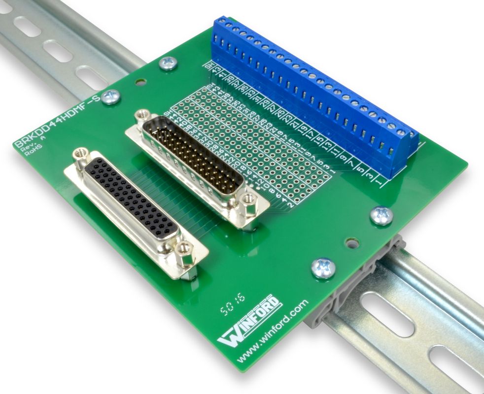 DB44HD Dual Breakout Board - Winford Engineering