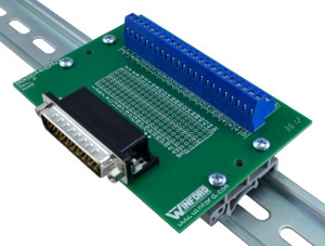 DB44HD Breakout Board with Screw Terminals - Winford Engineering