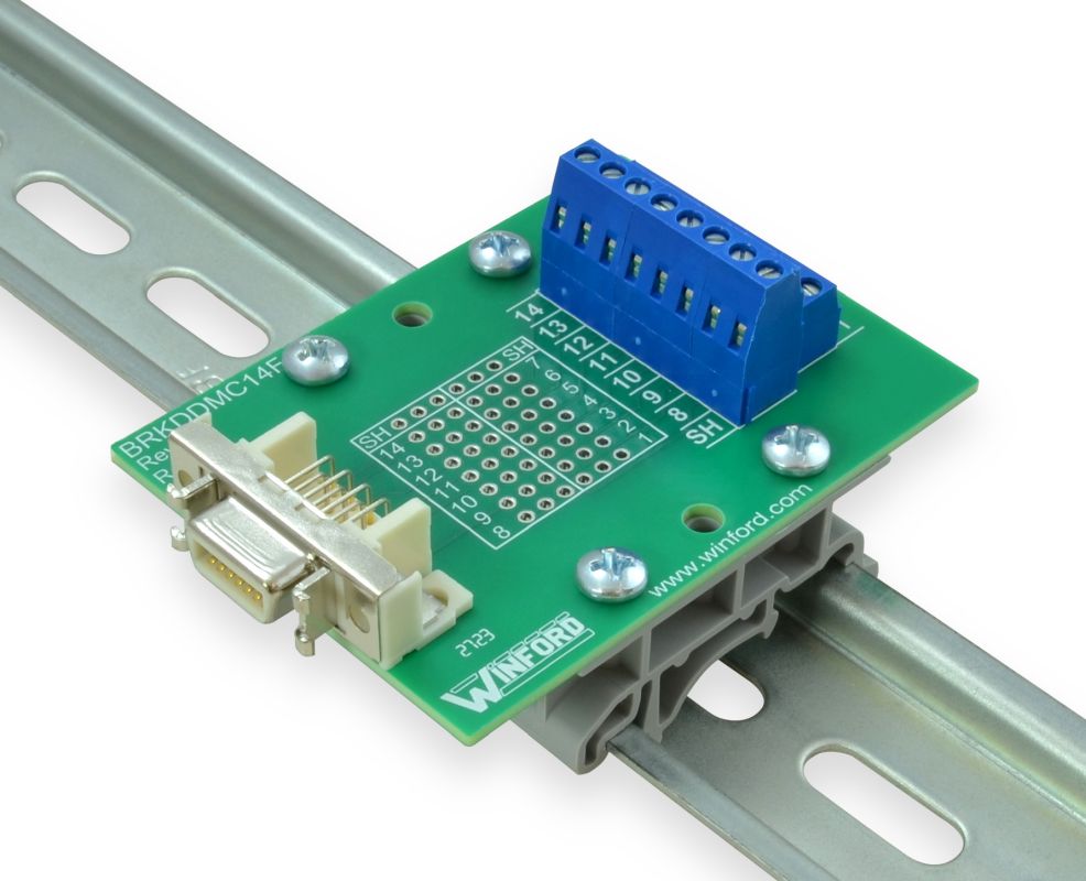 MDR 14-Pin Breakout Board with Screw Terminals - Winford Engineering