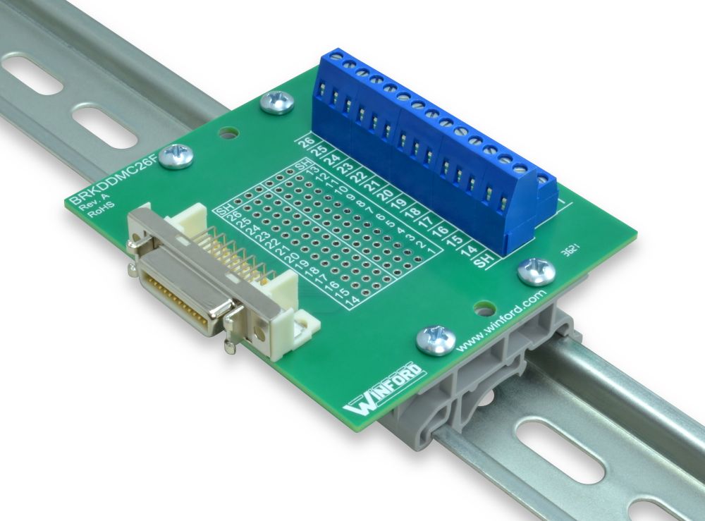 MDR 26-Pin Breakout Board with Screw Terminals - Winford Engineering