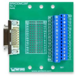MDR 26-Pin Breakout Board with Screw Terminals - Winford Engineering