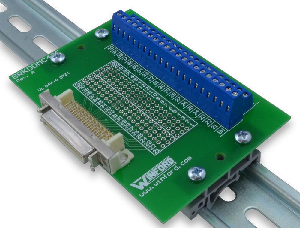 MDR 40-Pin Breakout Board with Screw Terminals - Winford Engineering