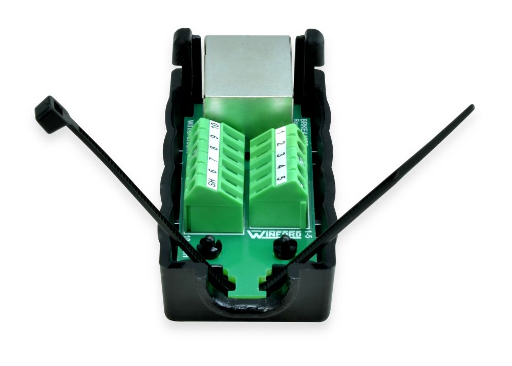 RJ50 10P10C Modular Jack Breakout Board with Case - Winford Engineering