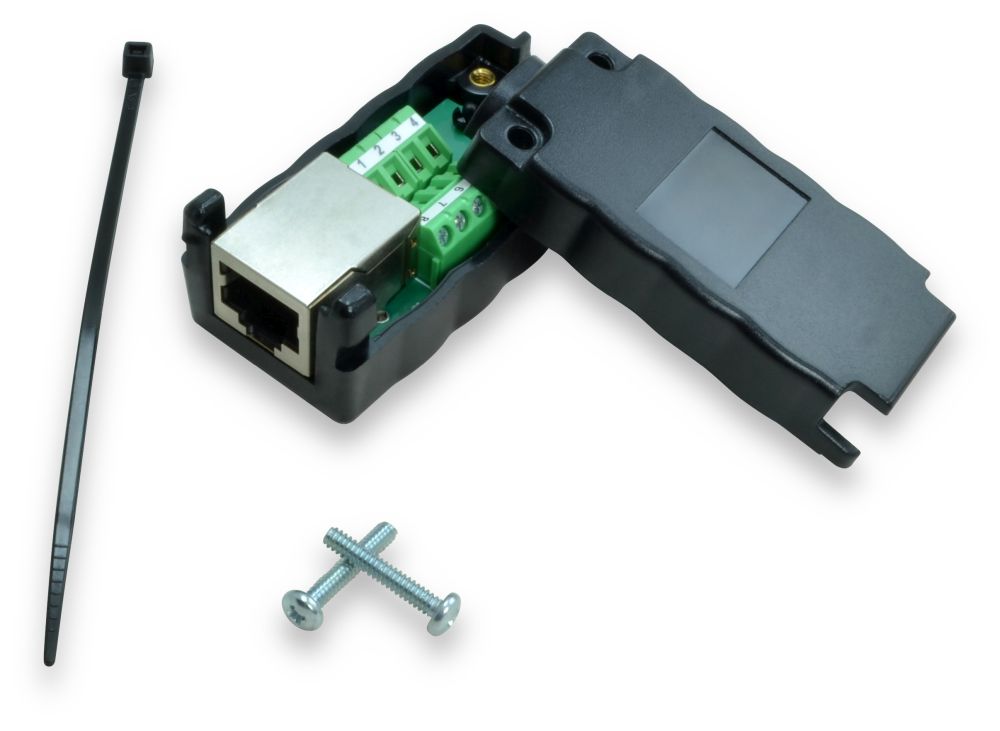 RJ45 8P8C Modular Jack Breakout Board with Case - Winford Engineering