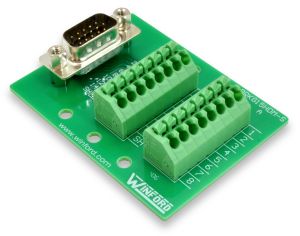 DB15HD Breakout Board with Spring Connection Terminals - Winford ...