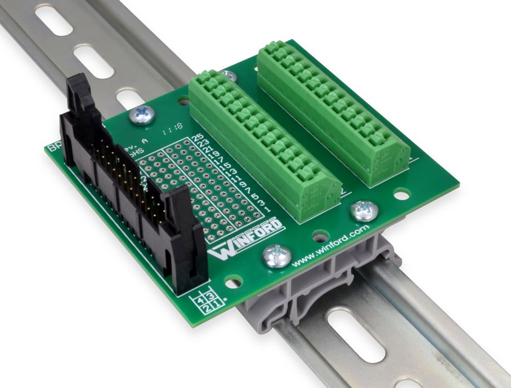 2x13 0.1" Header (26 Pin IDC Breakout Board with Spring Connection ...