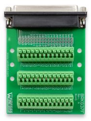 DB37 Breakout Board with Spring Connection Terminals - Winford Engineering
