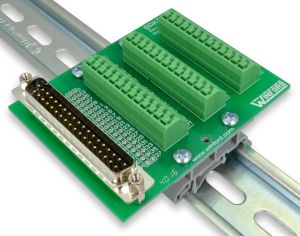 DB37 Breakout Board with Spring Connection Terminals - Winford Engineering
