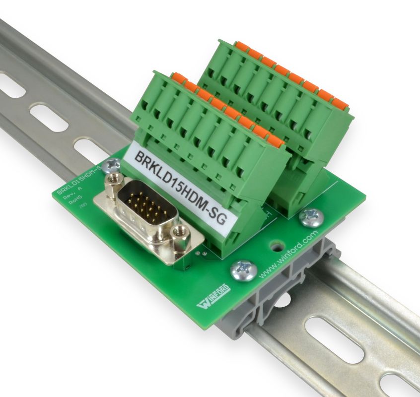 DB15HD Pluggable Terminal Breakout Boards - Winford Engineering