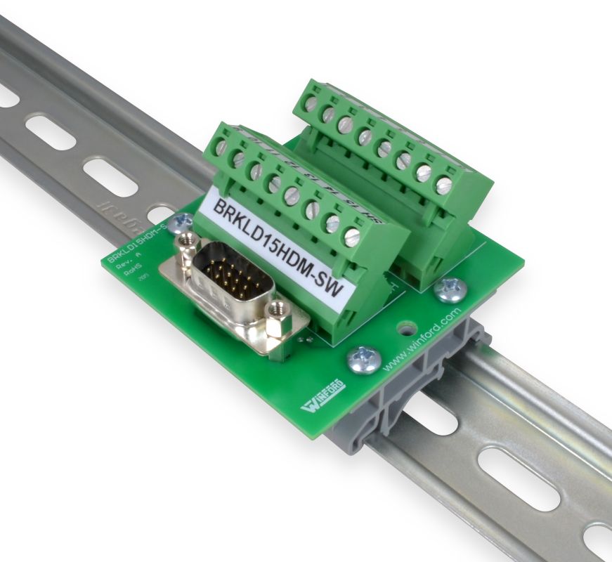 DB15HD Pluggable Terminal Breakout Boards - Winford Engineering