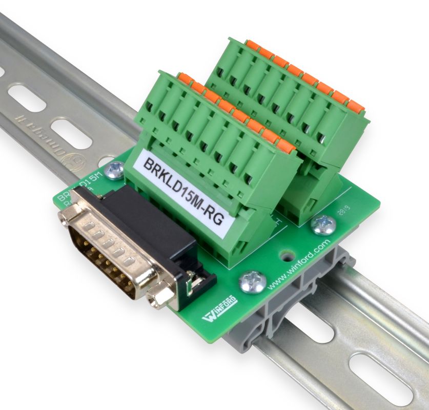 DB15 Pluggable Terminal Breakout Boards - Winford Engineering