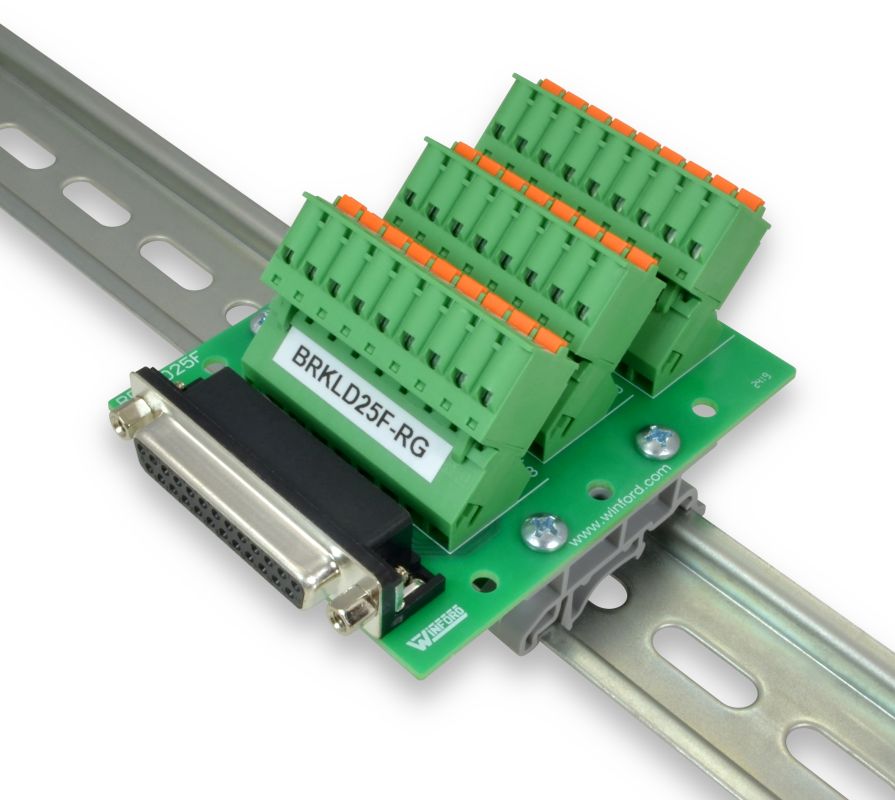 DB25 Pluggable Terminal Breakout Boards - Winford Engineering