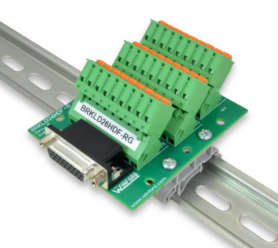 DB26HD Pluggable Terminal Breakout Boards - Winford Engineering