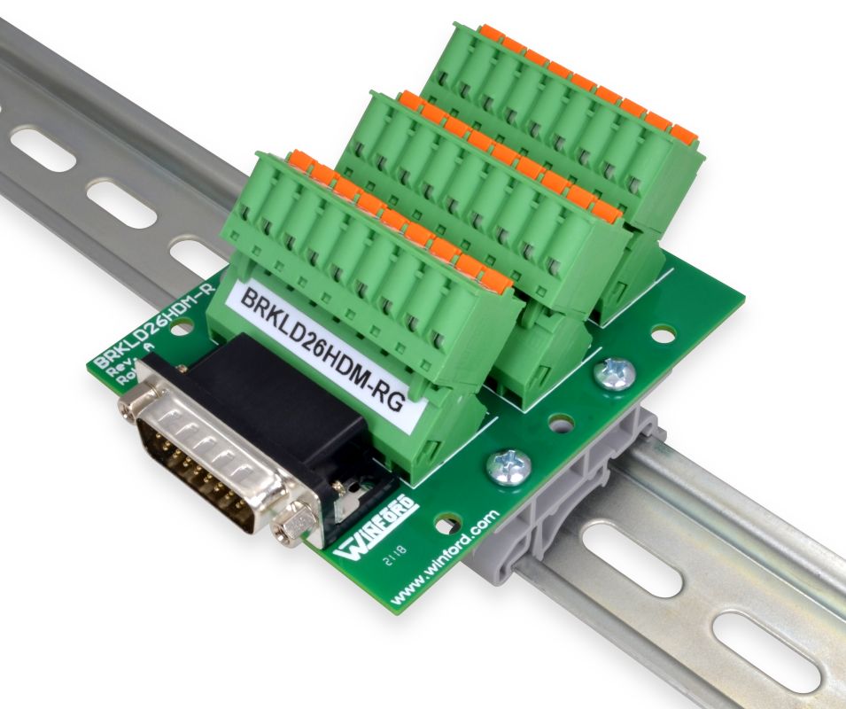 DB26HD Pluggable Terminal Breakout Boards - Winford Engineering