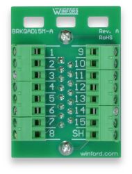 DB15 Panel Mount Breakout Board - Winford Engineering