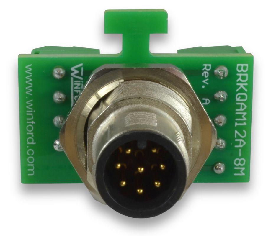 M12 8-Pin Panel Mount Breakout Boards - Winford Engineering