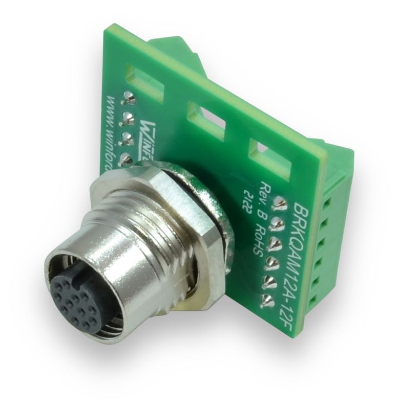 M12 12-Pin Panel Mount Breakout Boards - Winford Engineering