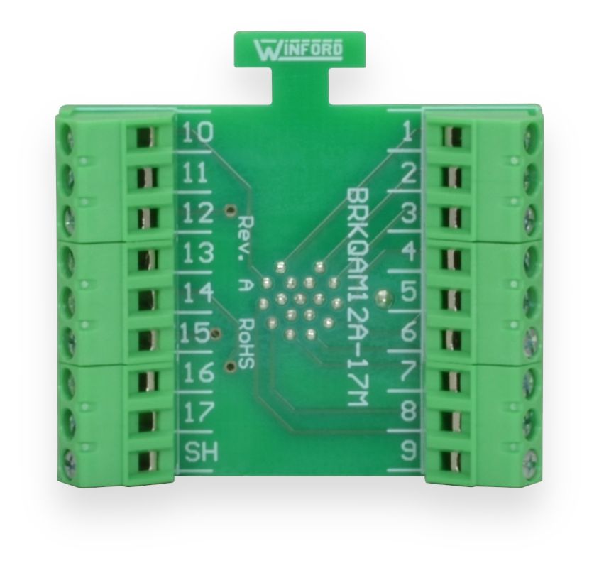 M12-17 Panel Mount Breakout Boards - Winford Engineering