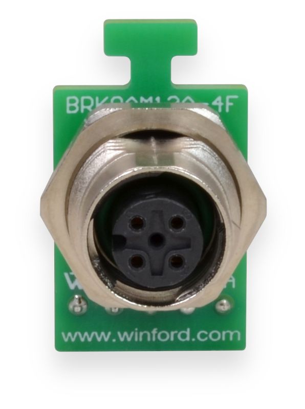 M12 4-Pin Panel Mount Breakout Boards - Winford Engineering