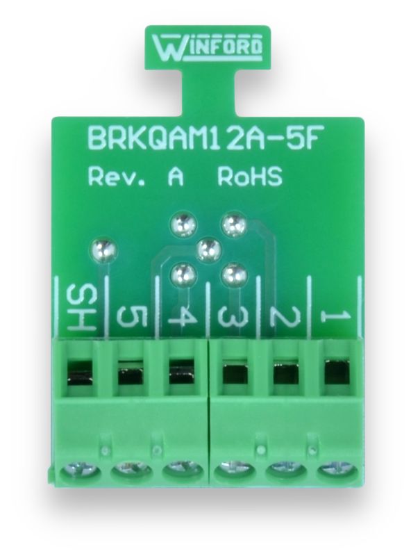 M12 5-Pin Panel Mount Breakout Boards - Winford Engineering