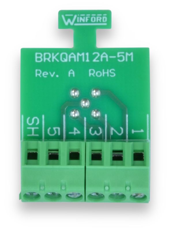 M12 5-Pin Panel Mount Breakout Boards - Winford Engineering