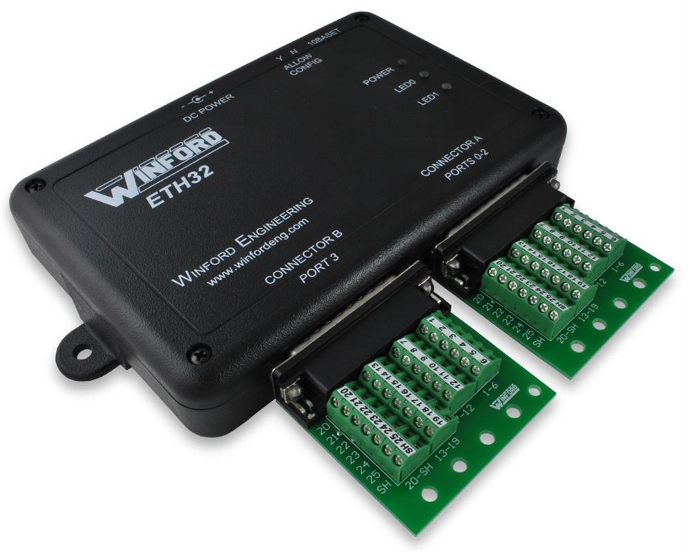 DB44HD Slim Breakout Board with Screw Terminals - Winford Engineering