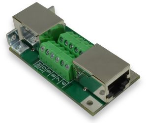 RJ50 10P10C Slim Breakout Board / Coupler with Screw Terminals ...