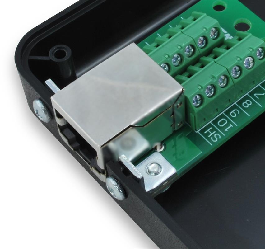 RJ50 10P10C Slim Breakout Board with Screw Terminals - Winford Engineering