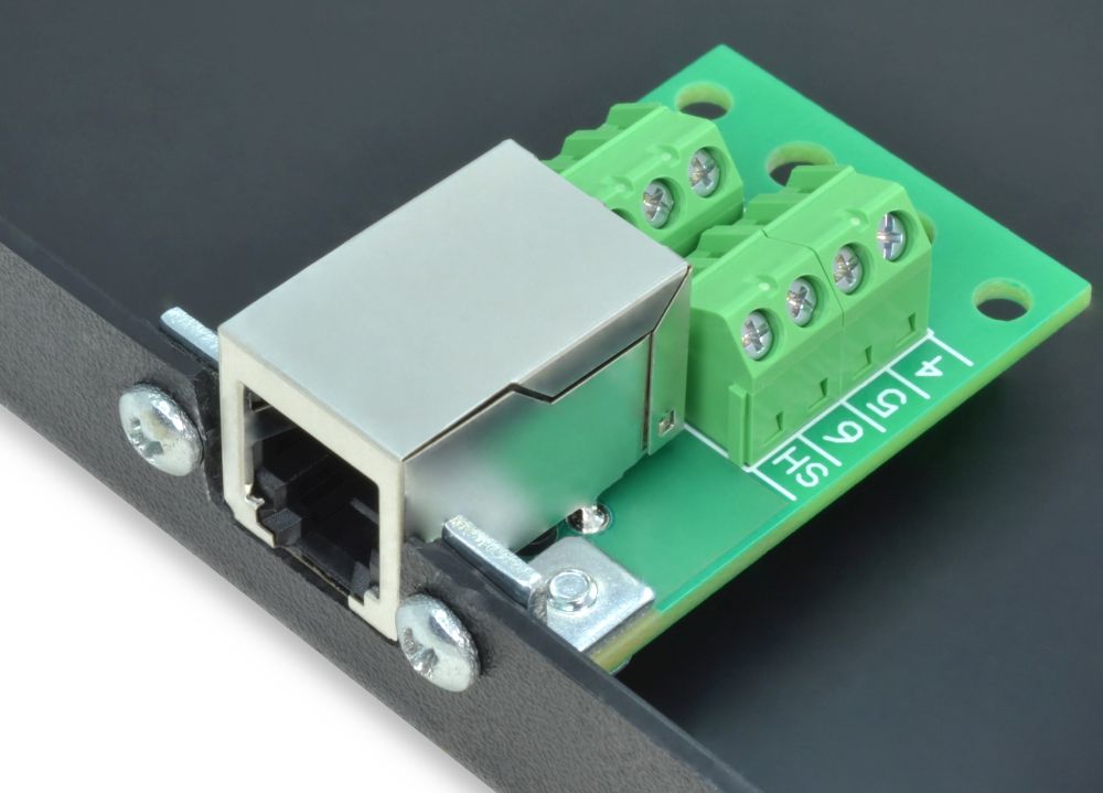 RJ11/RJ12 6P6C Slim Panel-Mount Breakout Board with Screw Terminals ...