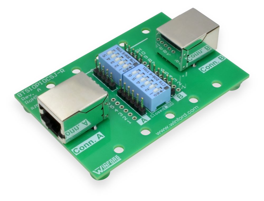 Diagnostic Breakout Switch Board: RJ50 (10P10C) Connector - Winford ...