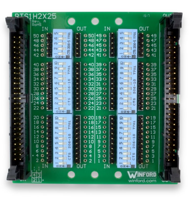 Diagnostic Breakout Board with Switches: 2x25 0.1" Header (50 position ...